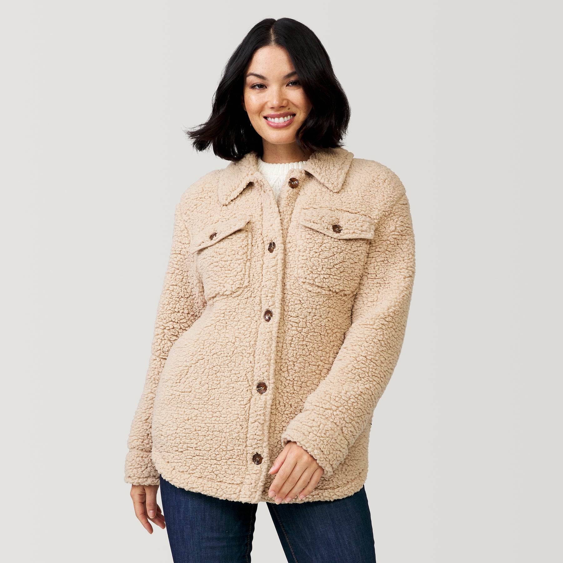 Women's Sherpa Shacket – Free Country