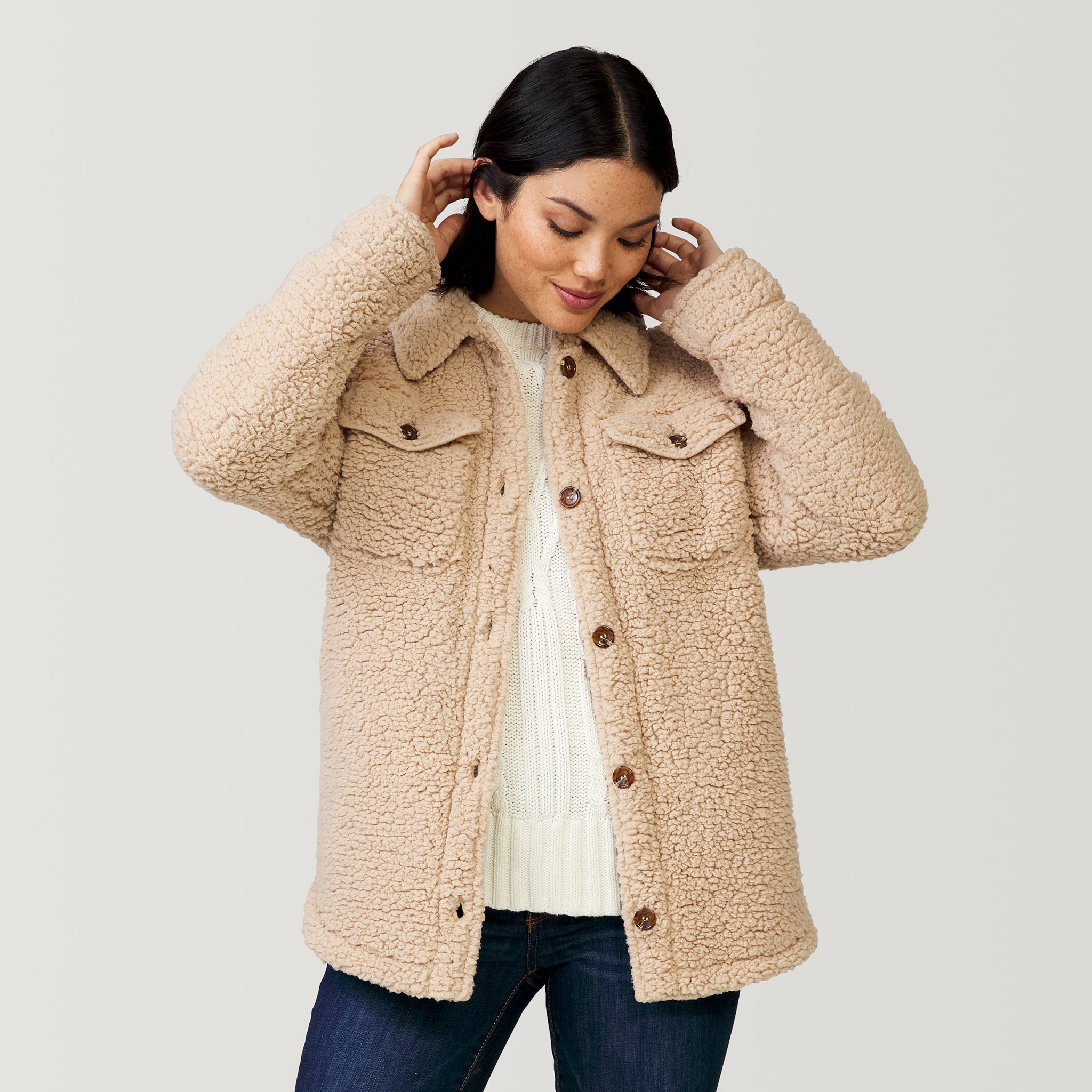Women's Sherpa Shacket – Free Country