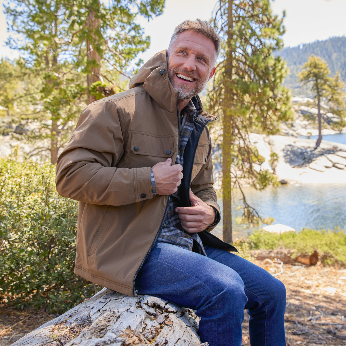 Men's Hooded Cruiser Midweight Jacket – Free Country
