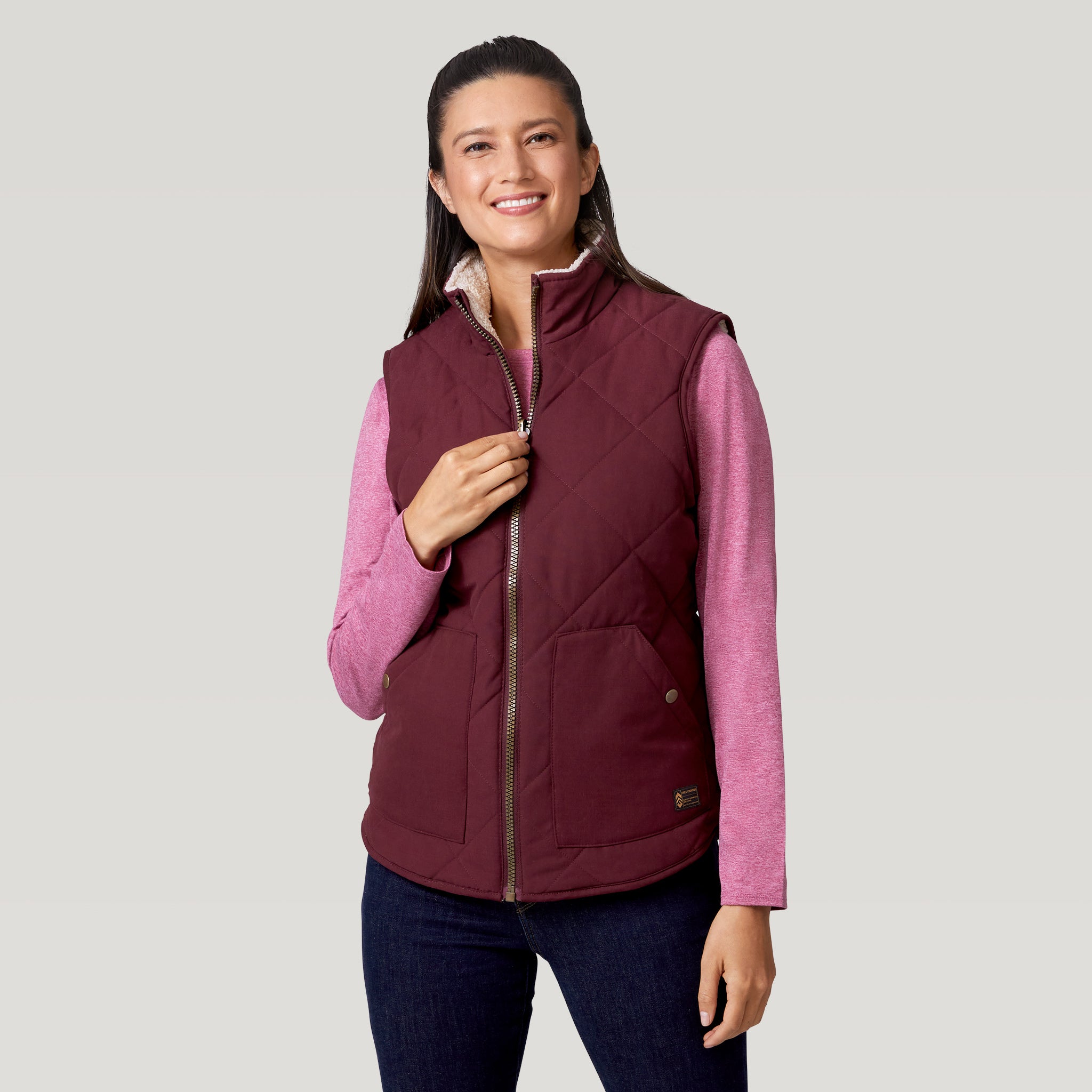 Women's Cascade Canvas Reversible Vest – Free Country