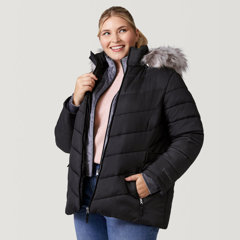 black plus size jacket